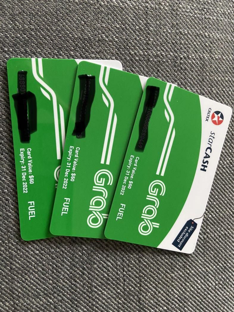 Grab x Caltex Fuel Voucher Discount Card, Car Accessories, Accessories ...