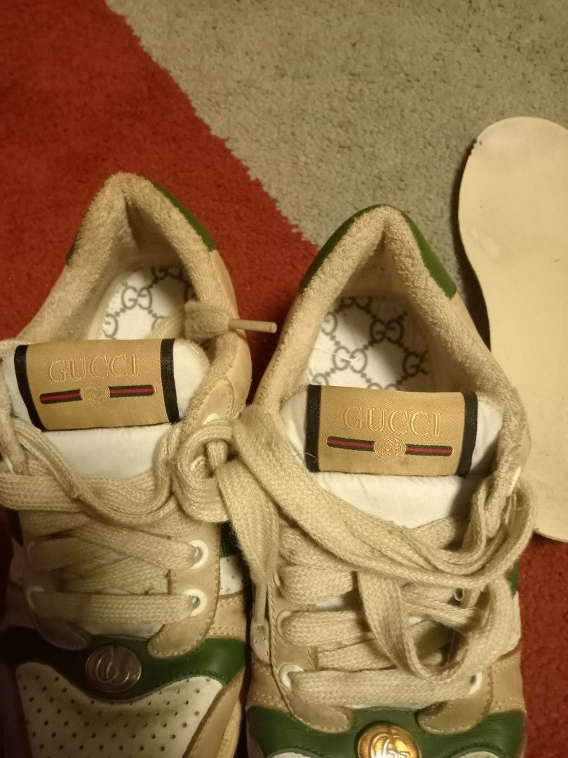 Gucci screener, Luxury, Sneakers & Footwear on Carousell