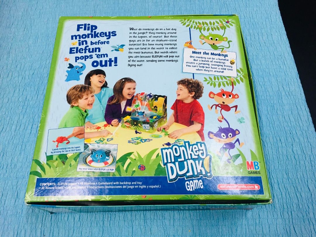Hasbro Monkey Dunk Board Game, Hobbies & Toys, Toys & Games on Carousell