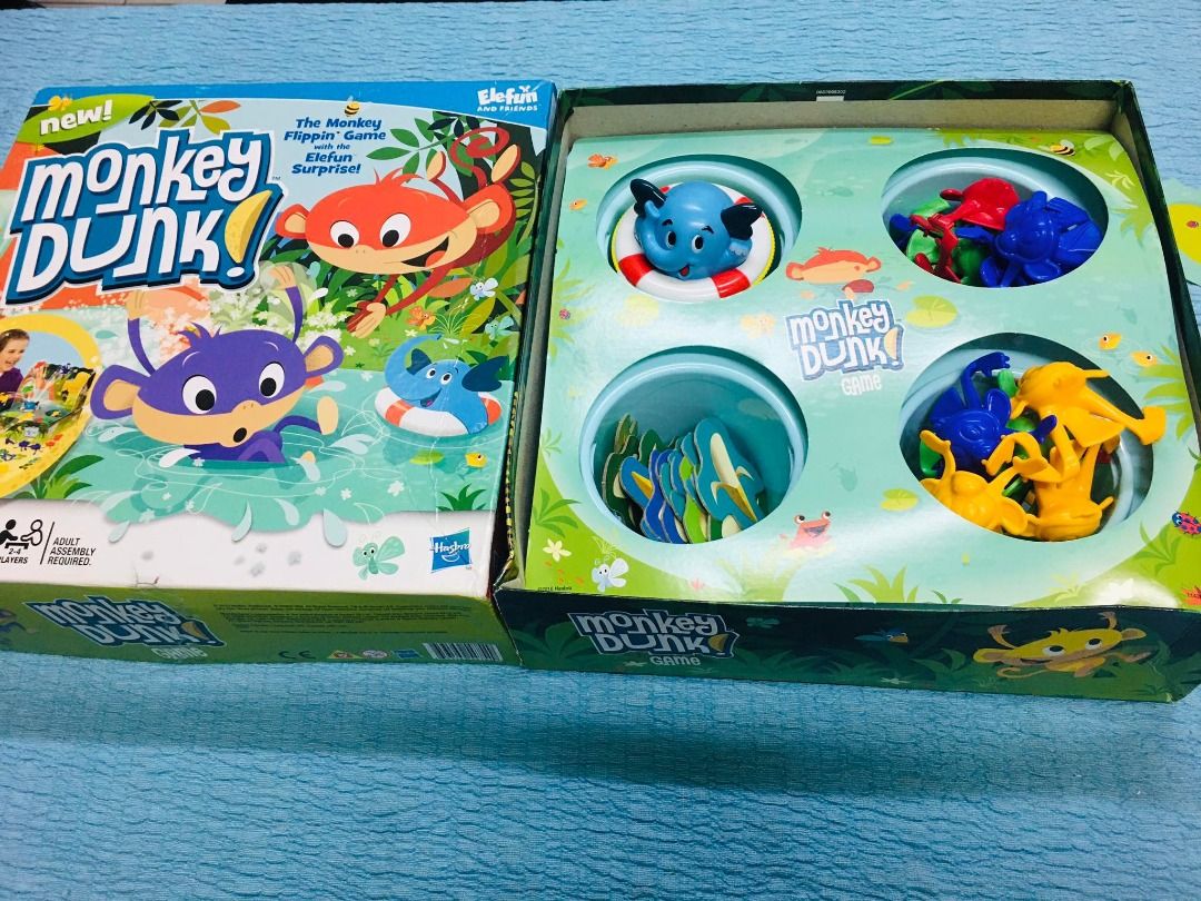 Hasbro Monkey Dunk Board Game, Hobbies & Toys, Toys & Games on Carousell