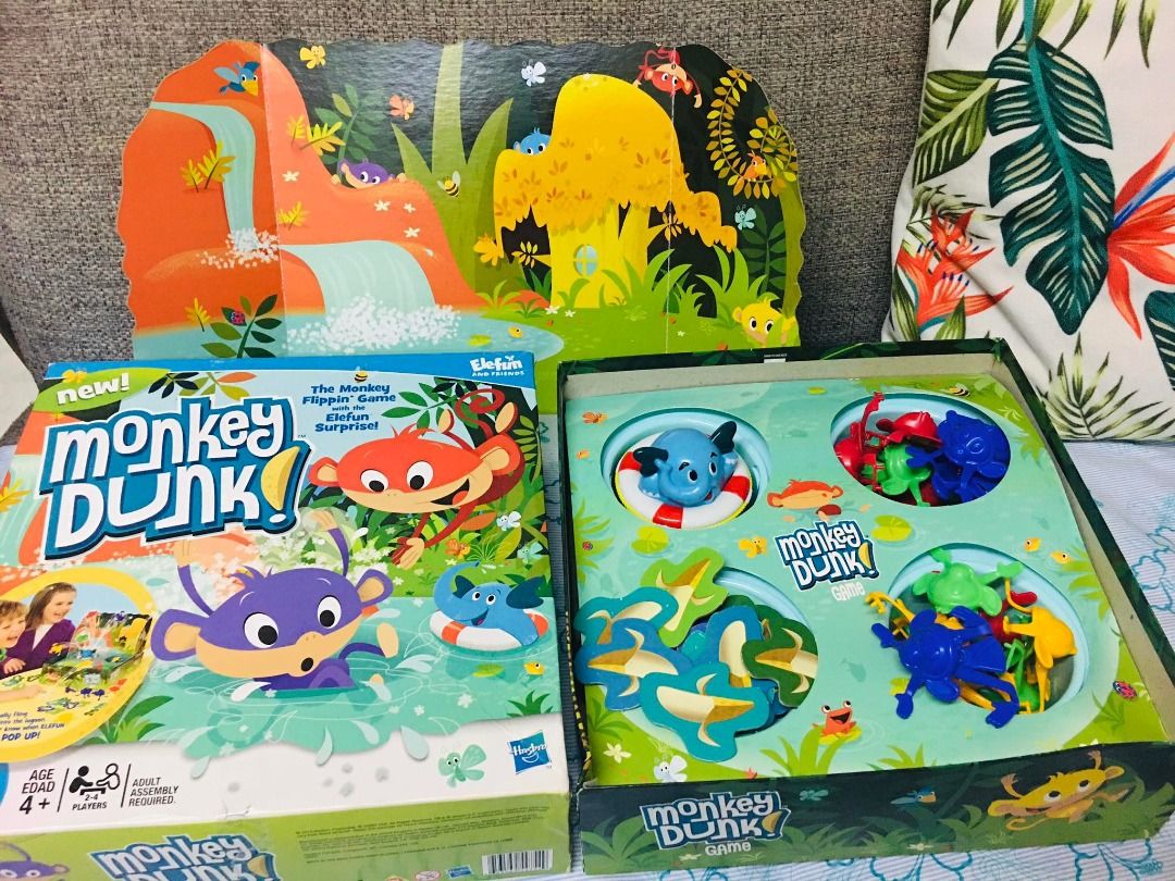 Hasbro Monkey Dunk Board Game, Hobbies & Toys, Toys & Games on Carousell