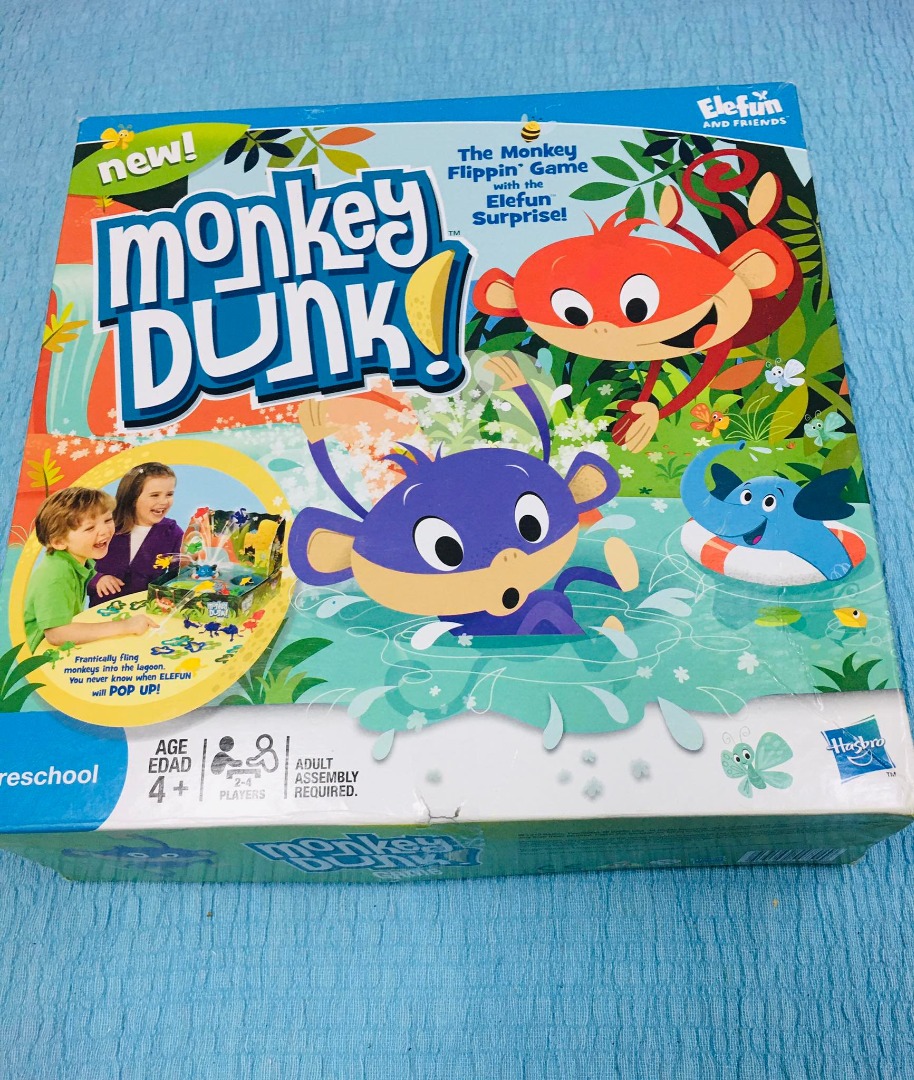 Hasbro Monkey Dunk Board Game, Hobbies & Toys, Toys & Games on Carousell