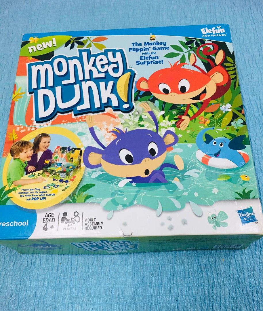 Hasbro Monkey Dunk Board Game, Hobbies & Toys, Toys & Games on Carousell
