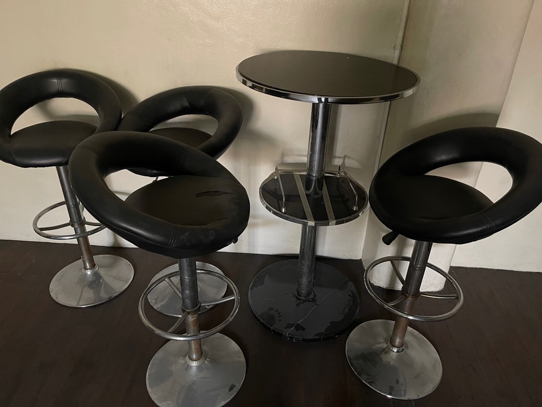 High chair and wine table, Furniture & Home Living, Furniture, Tables ...
