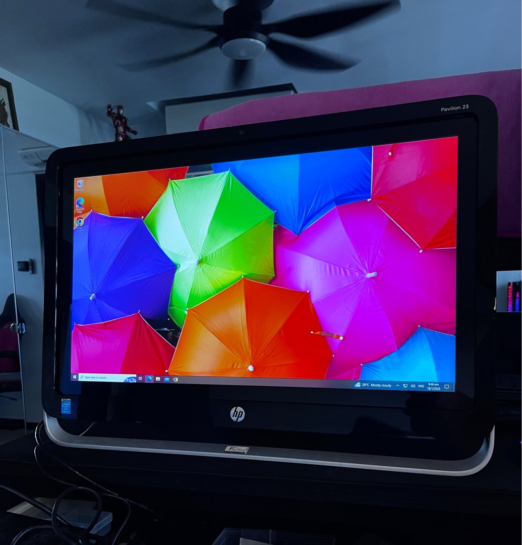 HP Pavilion AiO All-in-One 23" inch FHD TouchScreen budget WFH HBL ...