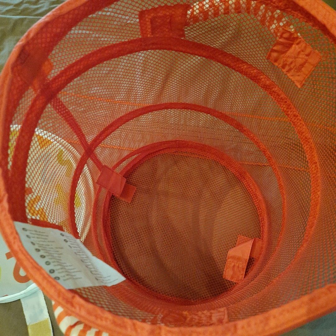 Ikea Foldable Storage Basket with Lid, Furniture & Home Living, Home ...