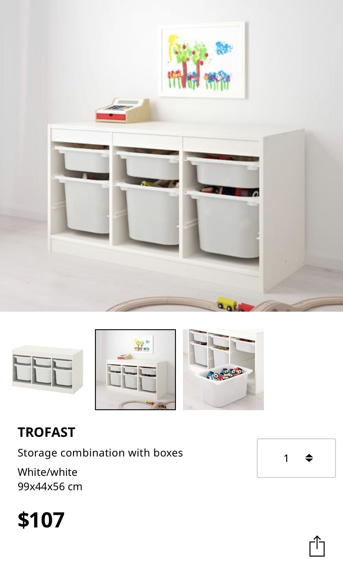 Ikea Trofast. Storage shelves, drawers, cabinets, Furniture & Home ...