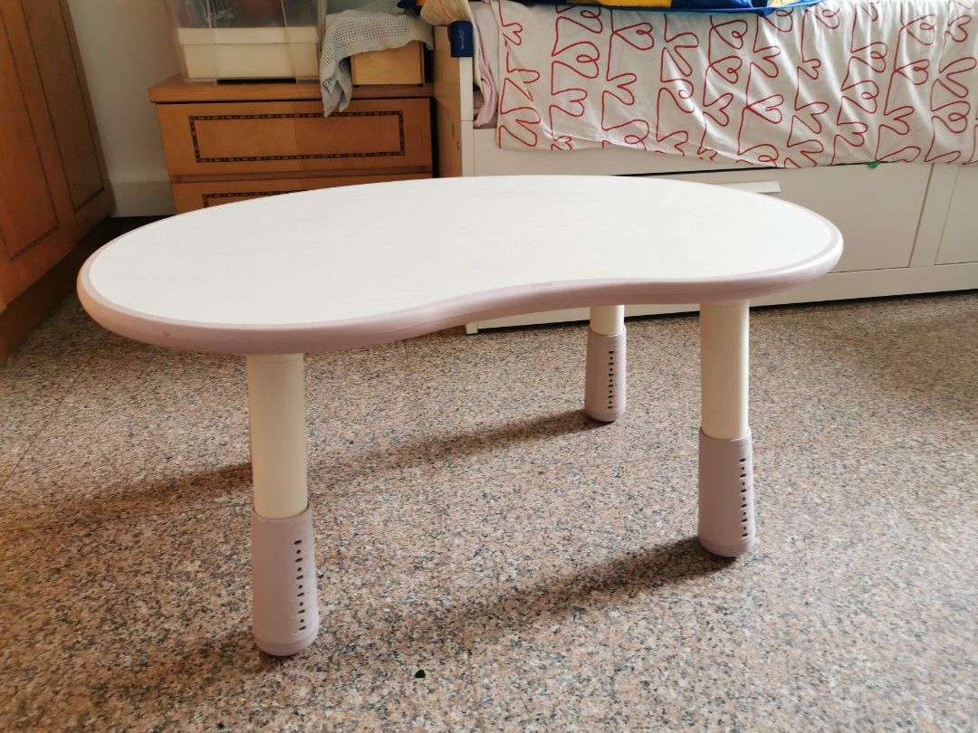 Iloom kid peanut table and leather chair, Babies & Kids, Baby Nursery ...