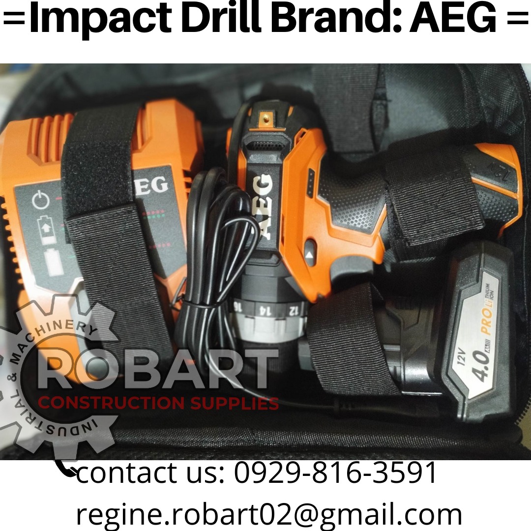 =Impact Drill Brand: AEG =, Commercial & Industrial, Construction Tools & Equipment on Carousell