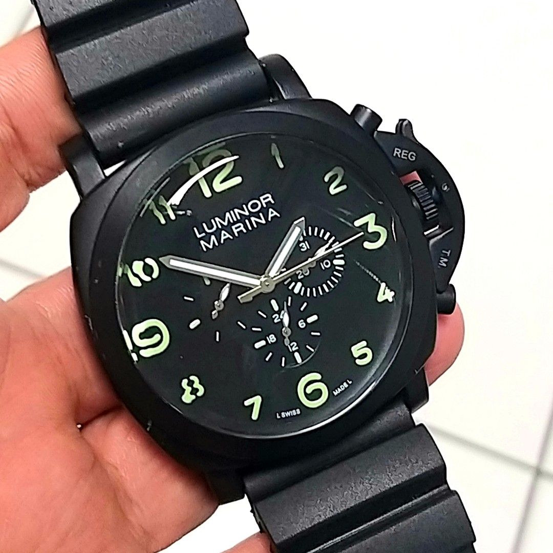 Jam tangan Luminor Marina Automatic BUKAN Original, Fesyen Pria, Jam ...
