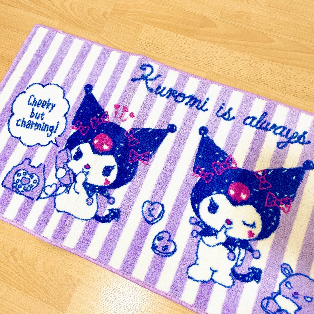 Japan Sanrio Kuromi Long Carpet Rug Mat, Furniture & Home Living, Home ...