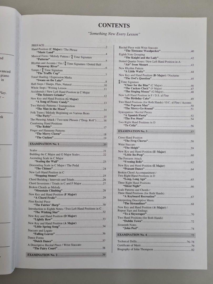 John Thompson's Modern Course for the Piano (1st Grade), Hobbies & Toys ...