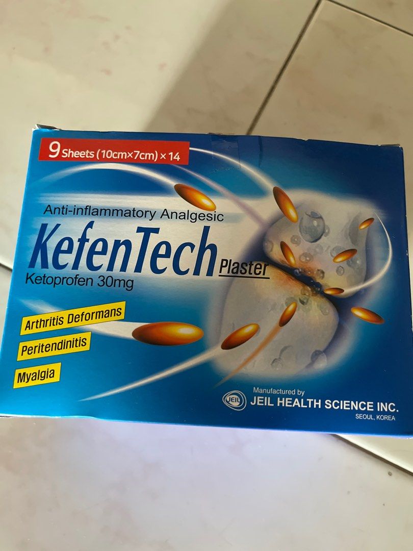 Kefentech Ketoprofen Plaster from Korea, Health & Nutrition, Medical ...