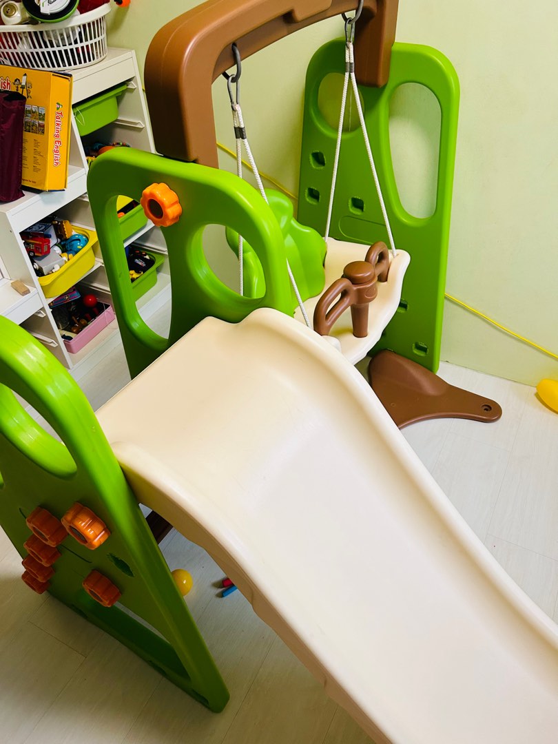 Kids slide and swing set, Babies & Kids, Infant Playtime on Carousell
