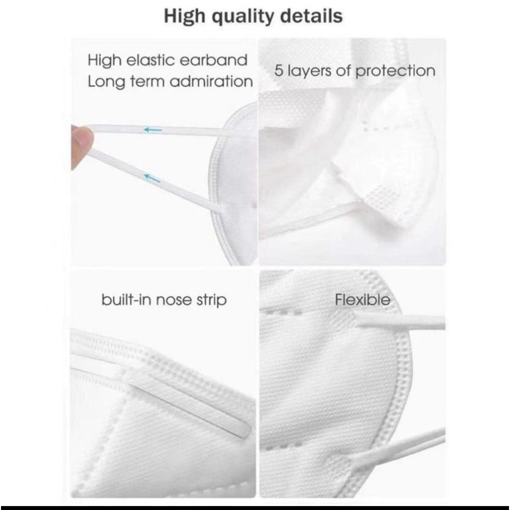 KN95 Facemask 50pcs, Health & Nutrition, Face Masks & Face Shields on ...