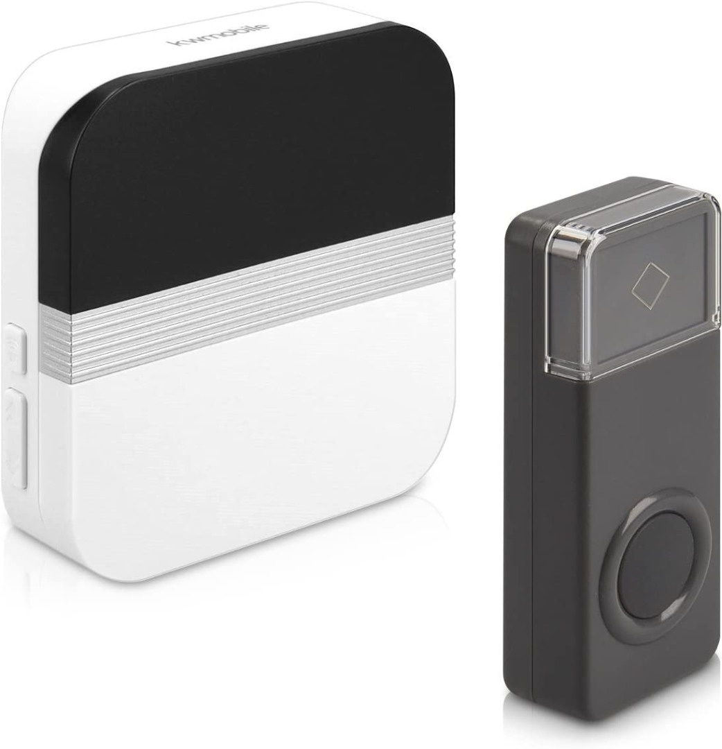kwmobile Wireless Doorbell Door Chime Kit - Cordless Battery Operated ...