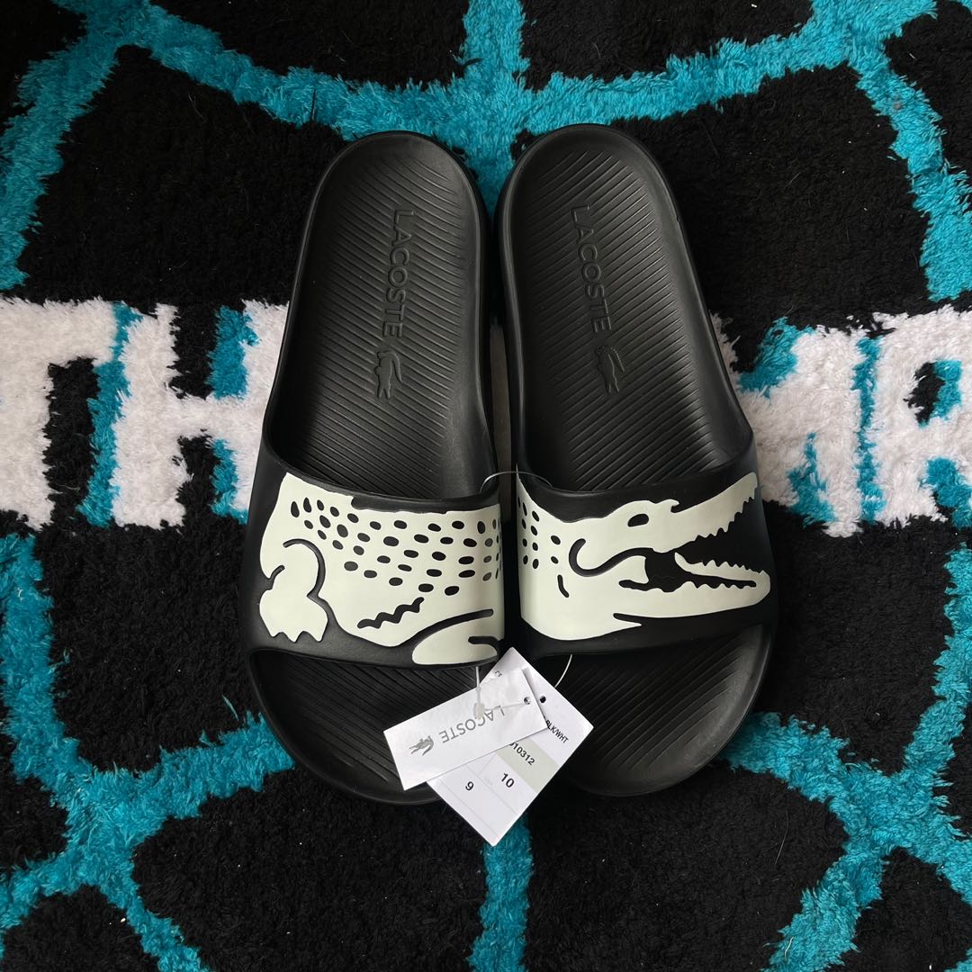 Lacoste croc 2.0 slides, Men's Fashion, Footwear, Slippers & Slides on ...