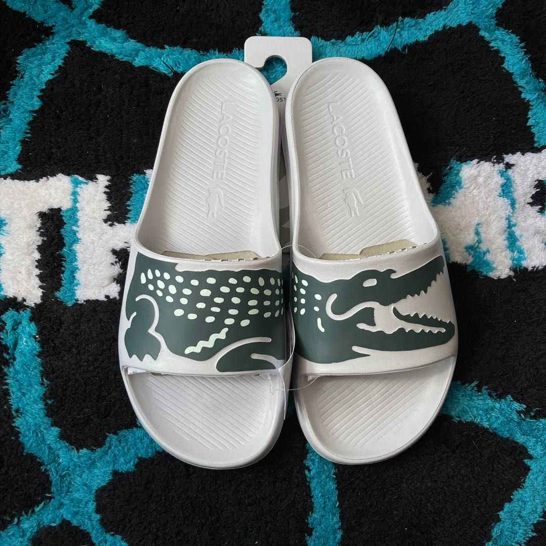 Lacoste croc 2.0 slides, Men's Fashion, Footwear, Slippers & Slides on ...