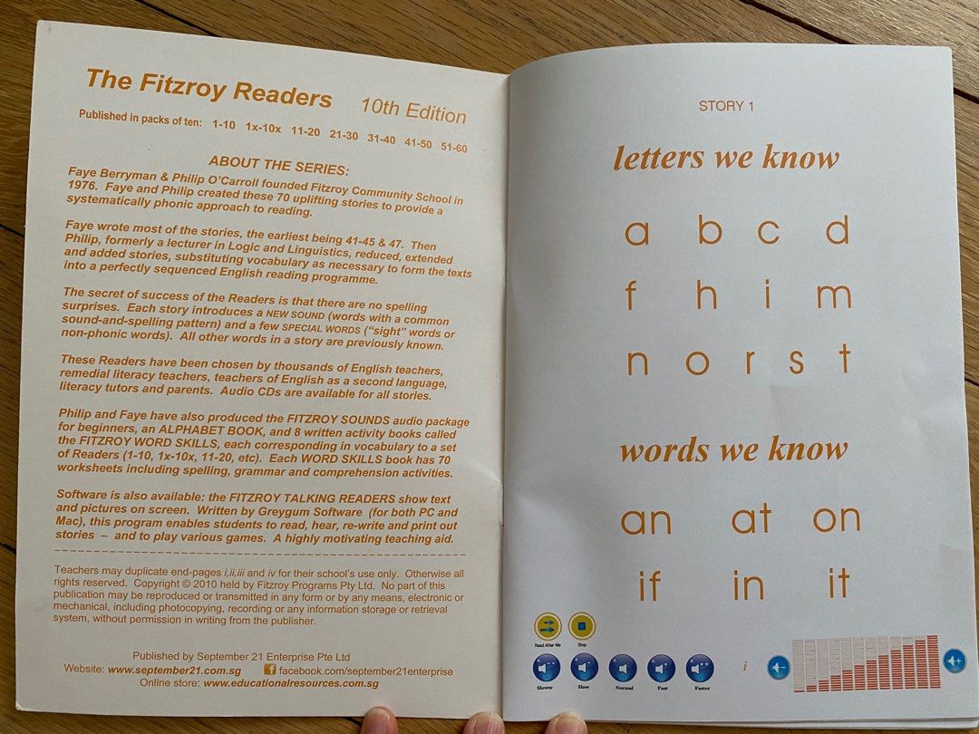 Learn Phonics: Fitzroy Readers - Books 1-10, Hobbies & Toys, Books ...