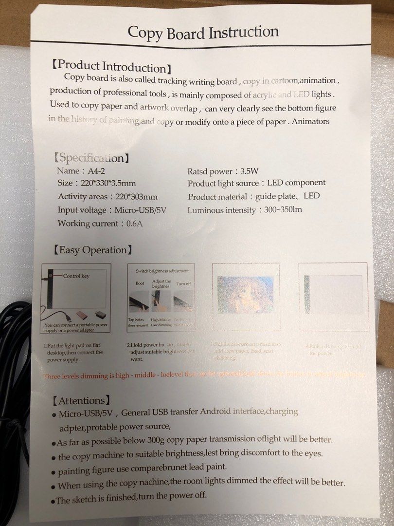 LED copy board, Hobbies & Toys, Stationery & Craft, Other Stationery ...