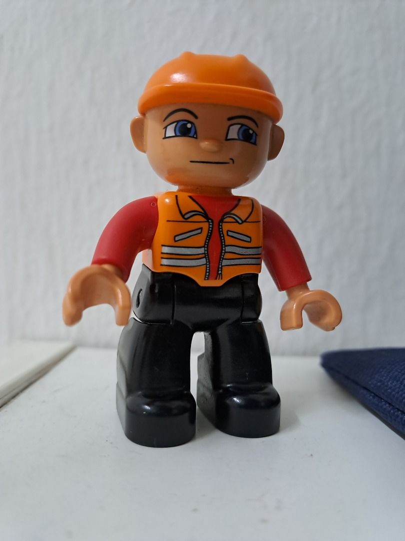 Lego Duplo Construction Worker Figure, Hobbies & Toys, Toys & Games on ...