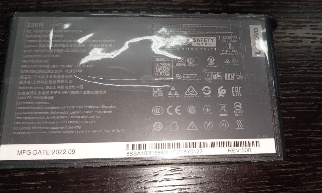 Lenovo Legion Laptop Charger Computers Tech Parts Accessories Chargers On Carousell