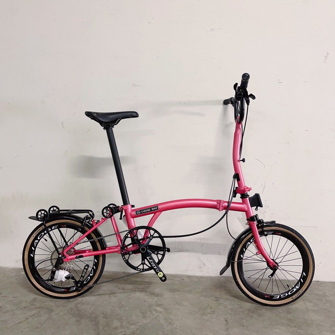 LIAOGE trifold bike 3.0 (liaoge666) external gear 9speed Shimano Sora hollow tech, Sports ...