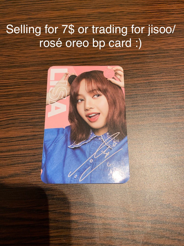 Lisa Blackpink Limited Oreo Photocard, Hobbies & Toys, Memorabilia ...
