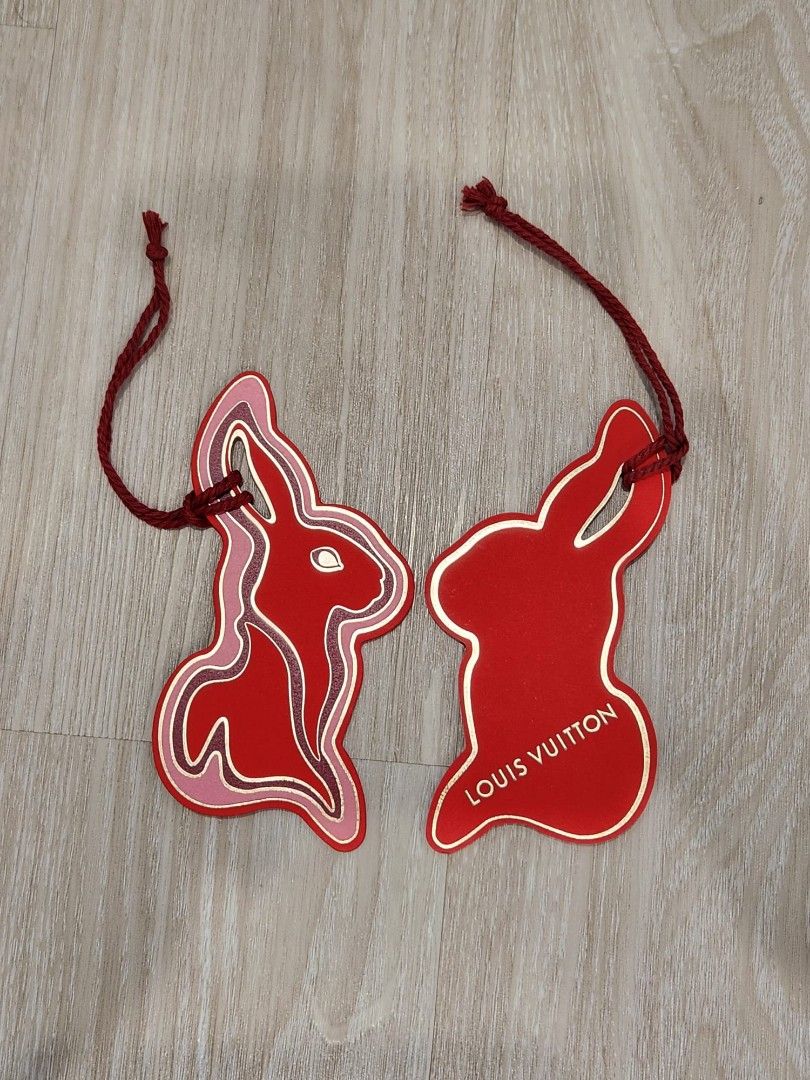 Louis Vuitton Year of Rabbit Special Edition Cardboard Charm (1 pair ...