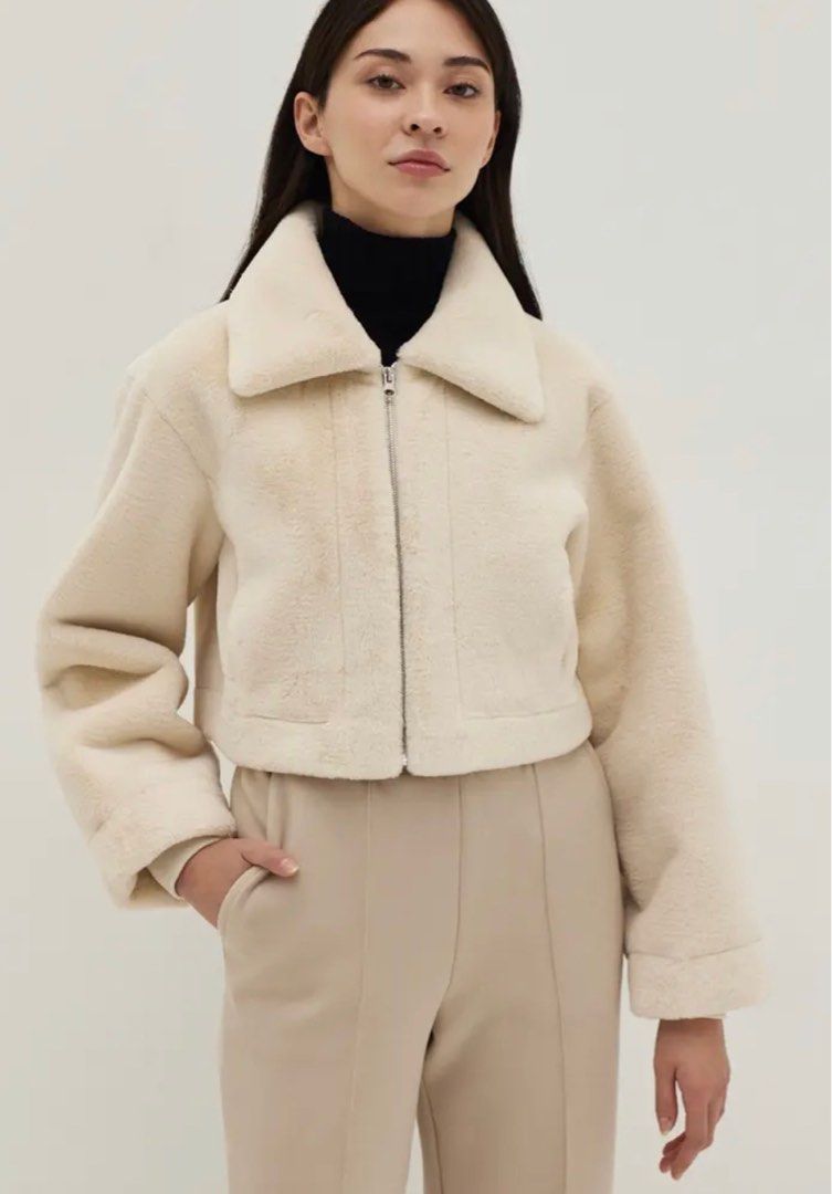 Love Bonito Luna Fur Jacket, Women's Fashion, Coats, Jackets and ...