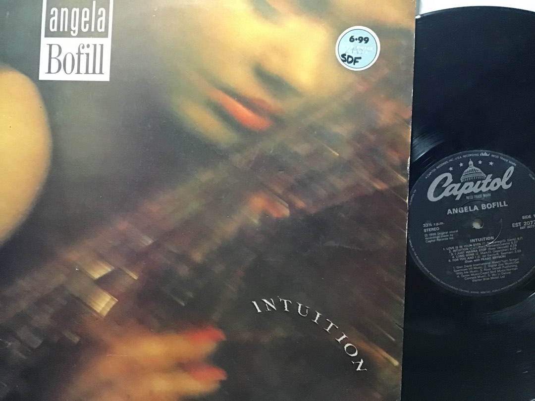 LP Angela Bofill - Intuition OOP VINYL RECORD Anubis Piring Hitam ...