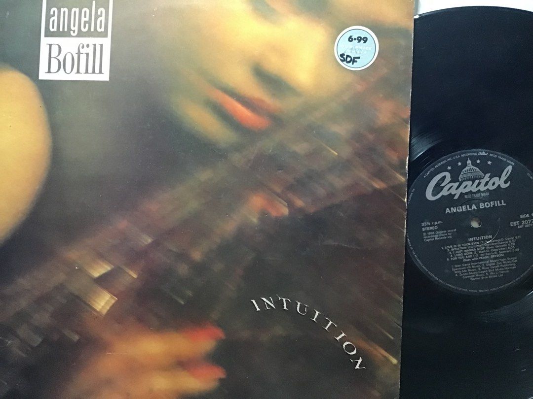 LP Angela Bofill - Intuition OOP VINYL RECORD Anubis Piring Hitam ...
