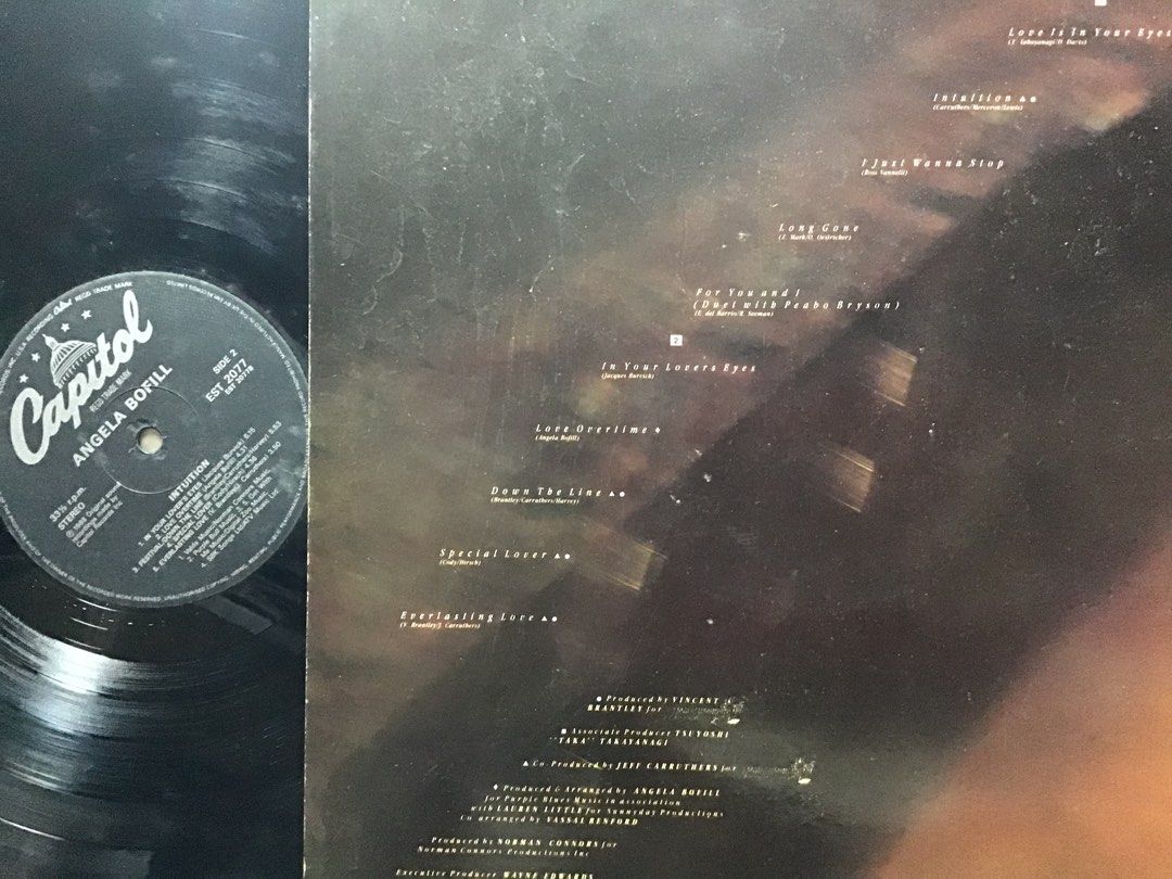 LP Angela Bofill - Intuition OOP VINYL RECORD Anubis Piring Hitam ...