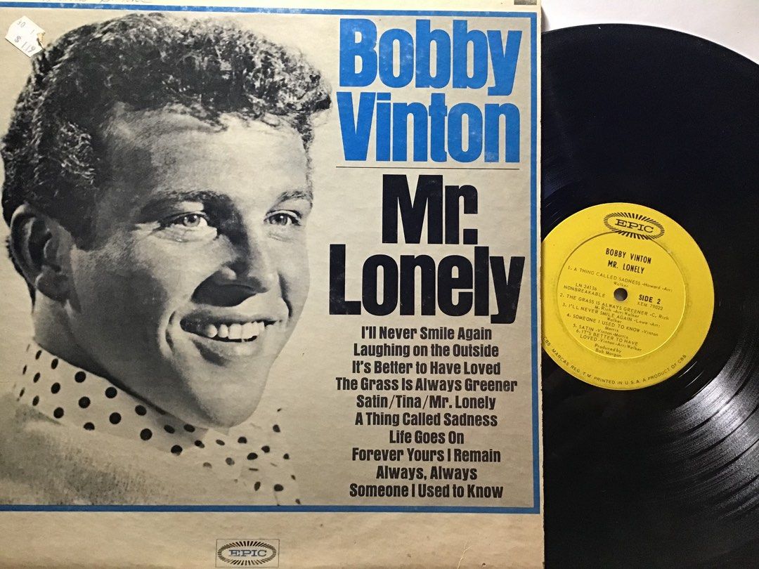LP Bobby Vinton - Mr Lonely OOP USA VINYL RECORD Anubis Oldies Piring ...