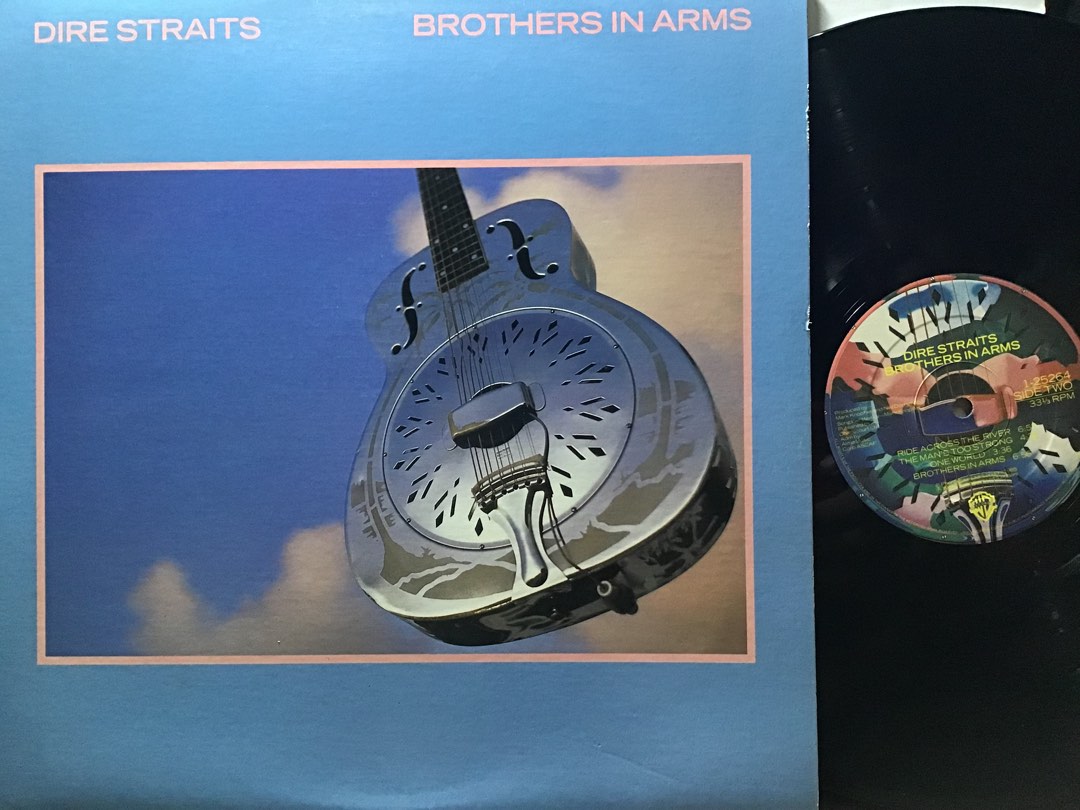 LP Dire Straits - Brothers in Arms OOP USA VINYL RECORD Anubis Classic ...