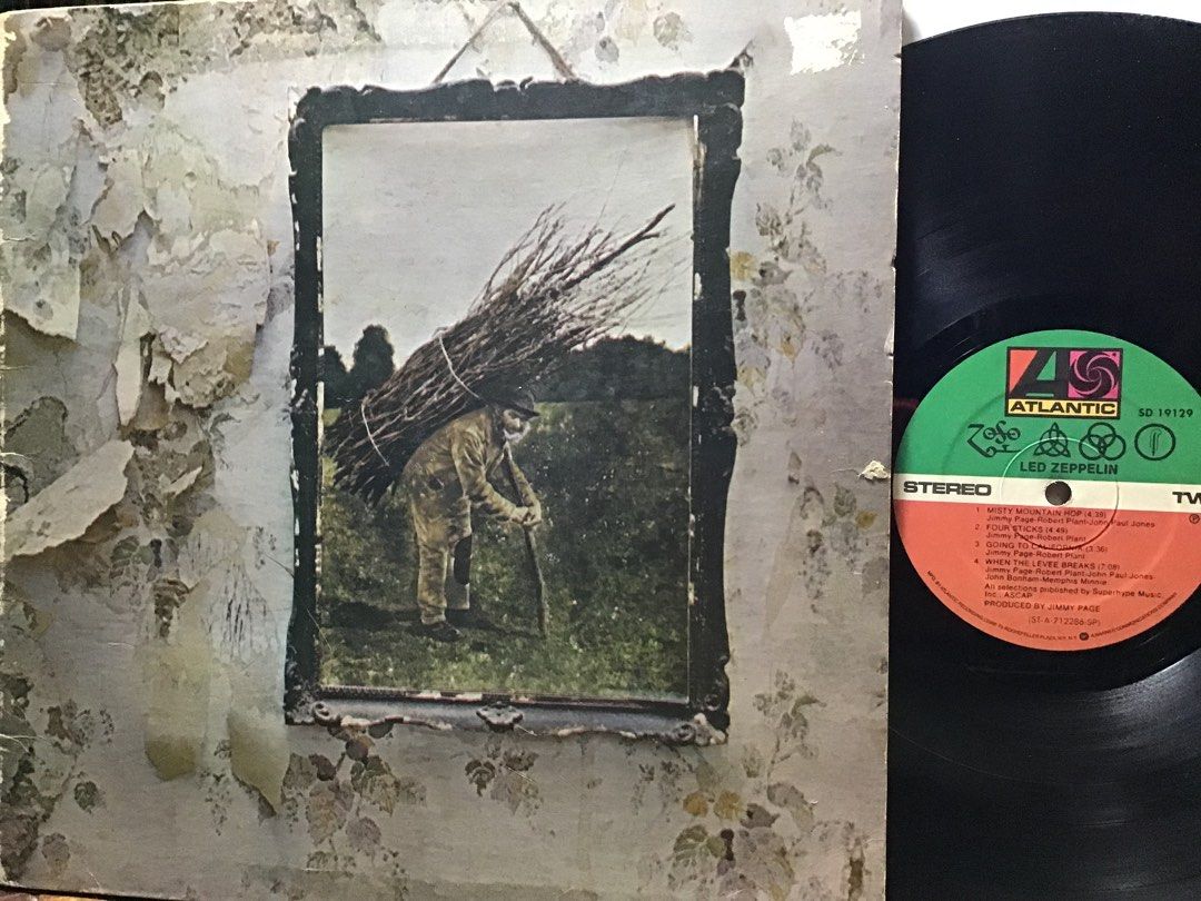 LP Led Zeppelin - IV ZOSO OOP USA VINYL RECORD Anubis Classic Rock ...