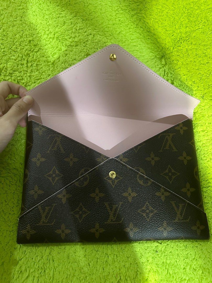 LV Kirigami Envelope with chain given to use at sling bag, Luxury, Bags ...