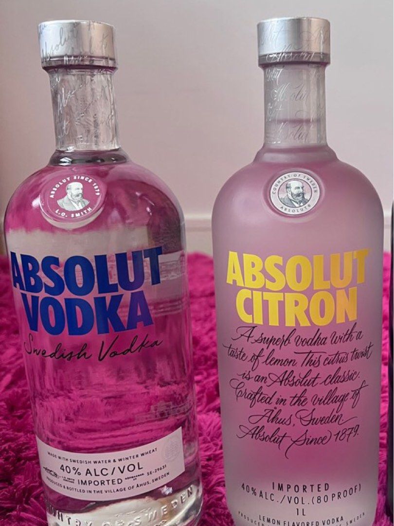 Macallan Select Oak 1 Liter & 3bottles of 1 Litre Absolut Vodka & 750 ...