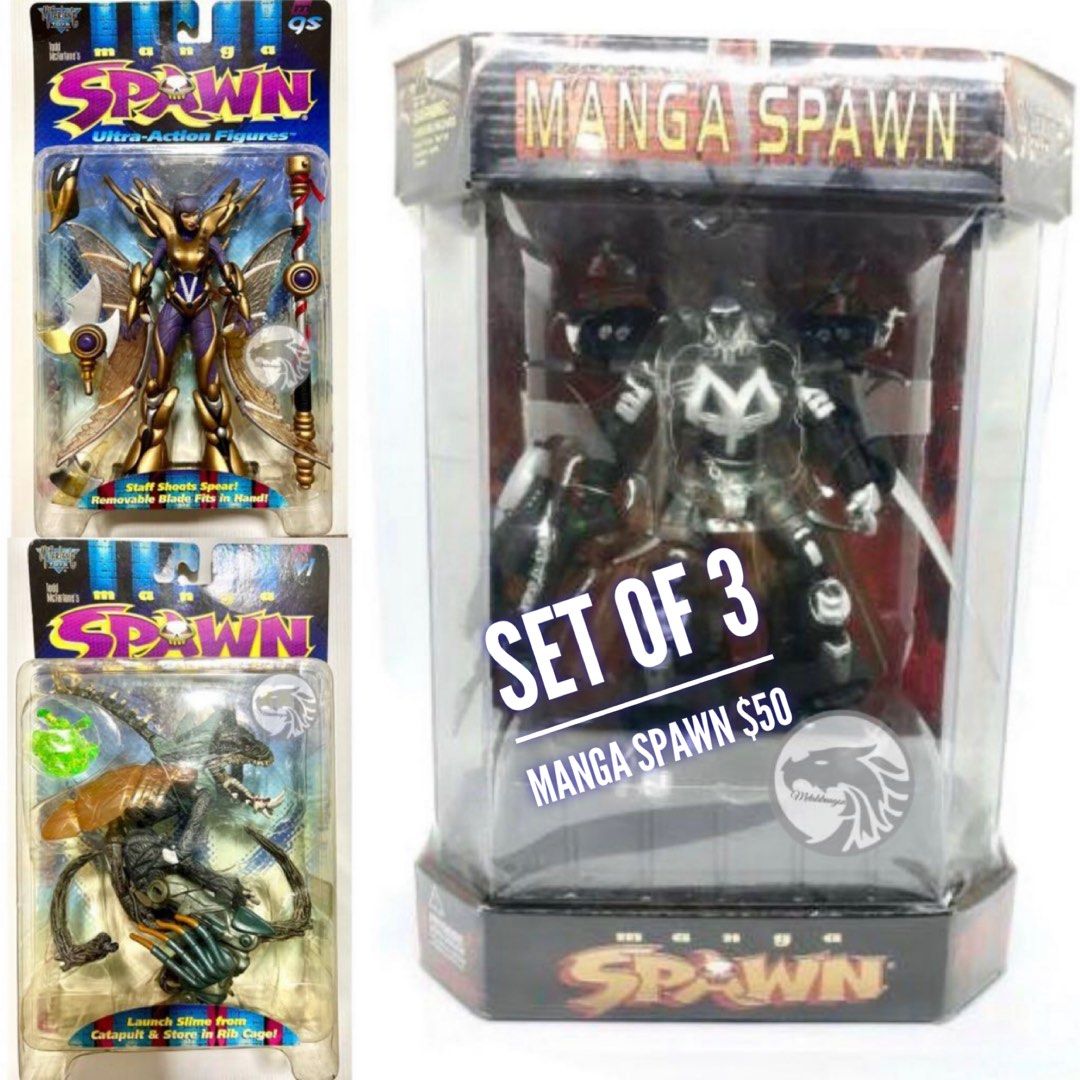 McFarlane Spawn 25 34 Hell Spawn Hellspawn 2 | Redeemer | Warrior Lilith Figure | Black Manga ...