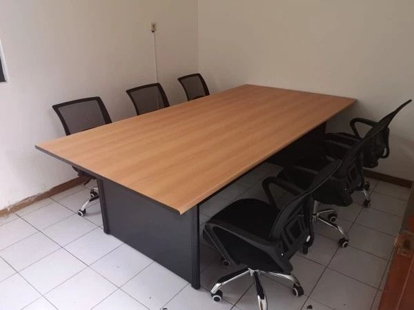 Meja Rapat UNO Classic + Kursi jaring Meja Kerja Meja Kantor Meja ...