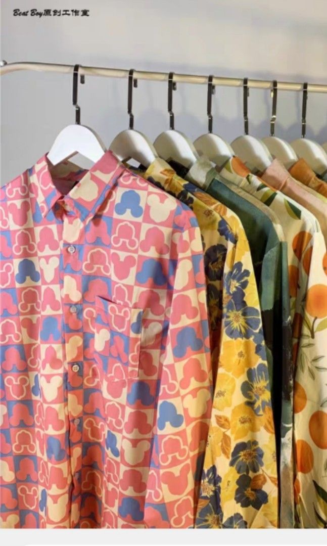 Men Shirt for CNY - Pink, Men's Fashion, Tops & Sets, Formal Shirts on ...
