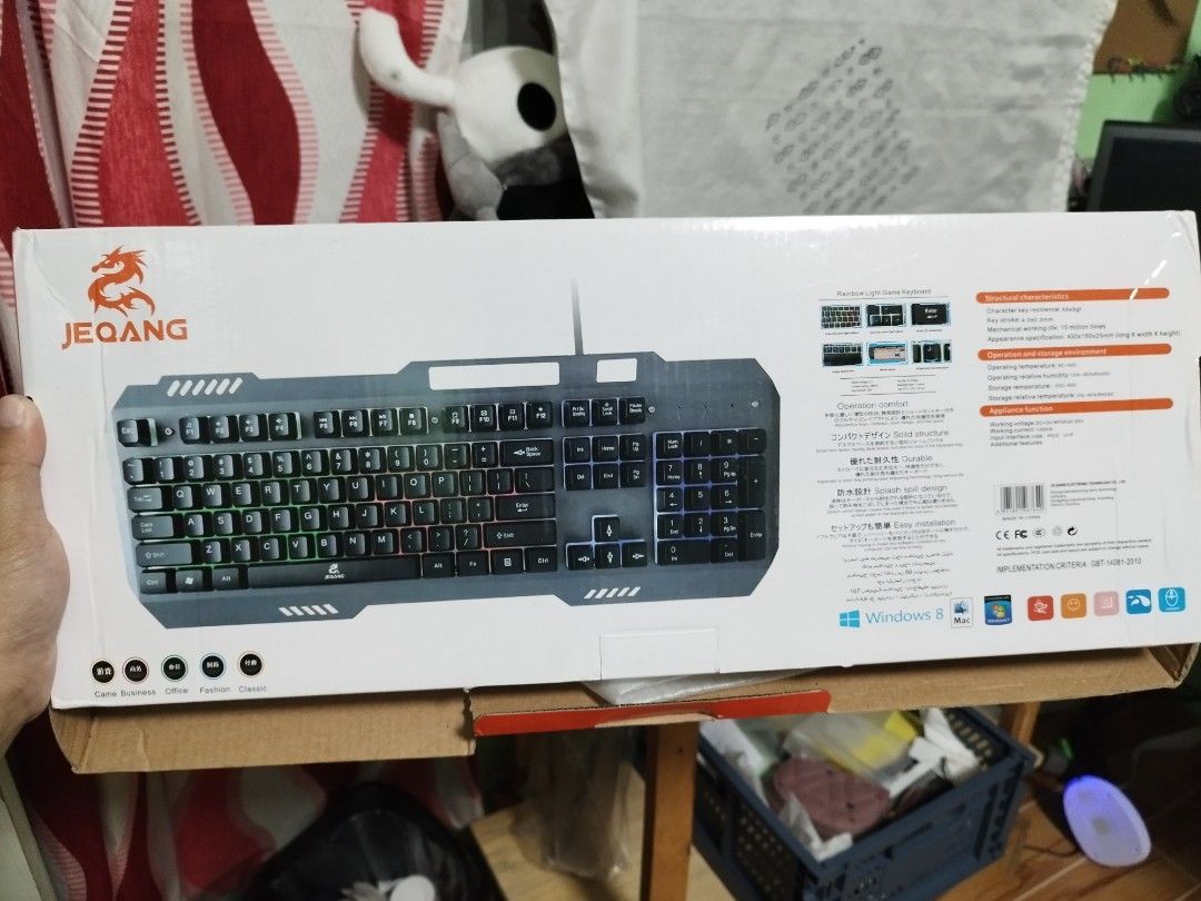 Metal Rainbow Light Gaming Keyboard - Jeqang, Computers & Tech, Parts ...