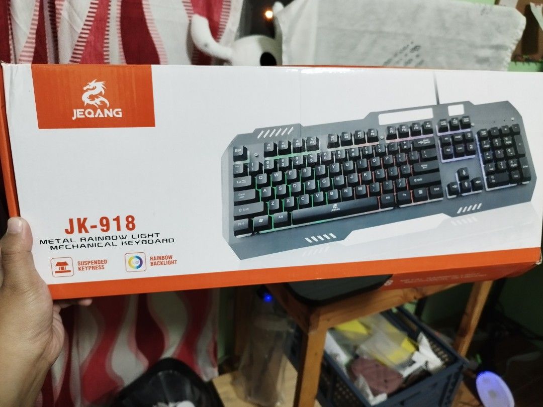 Metal Rainbow Light Gaming Keyboard - Jeqang, Computers & Tech, Parts & Accessories, Computer ...