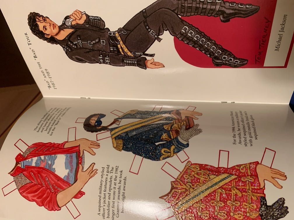 Michael Jackson Paper Dolls Tom Tierney, 興趣及遊戲, 收藏品及紀念品, 明星周邊 - Carousell