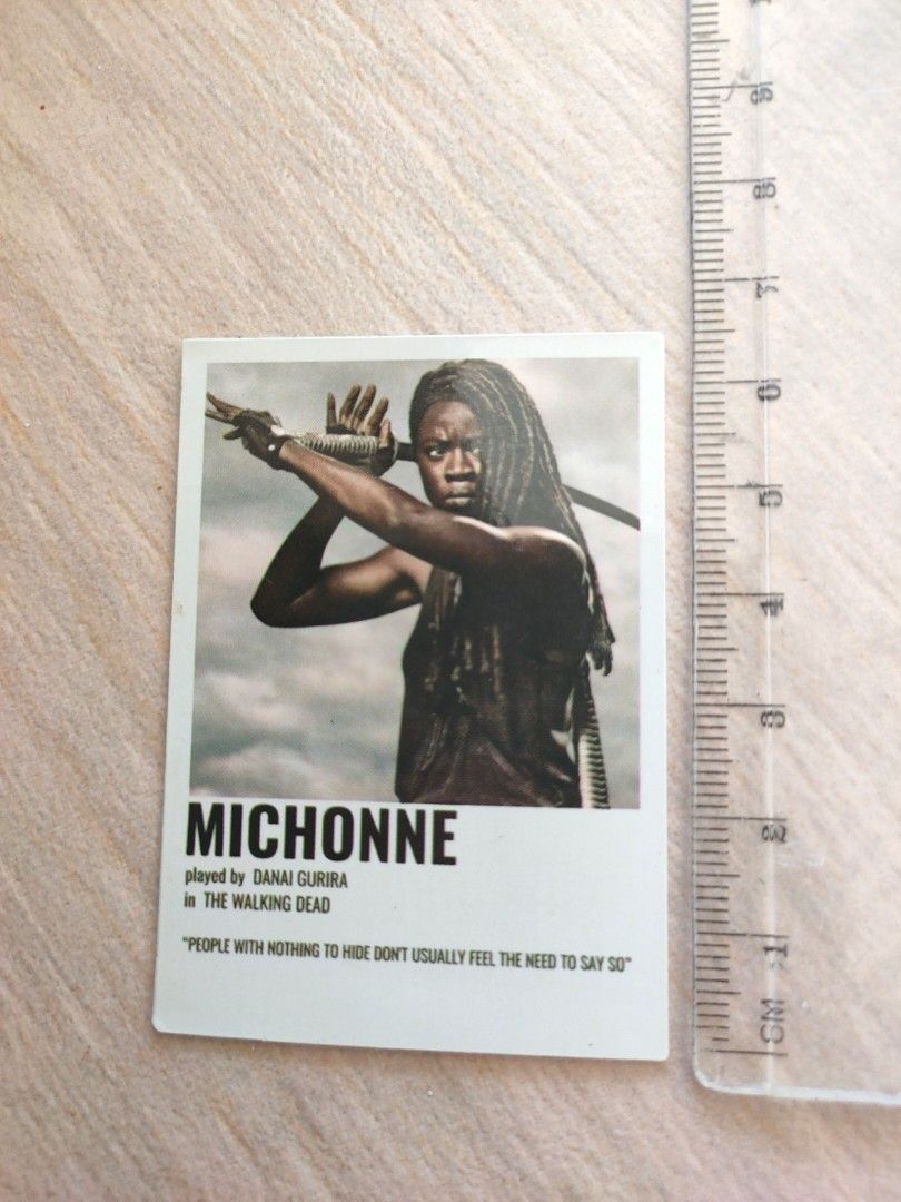 Michonne Sticker The Walking Dead, Hobbies & Toys, Stationery & Craft ...