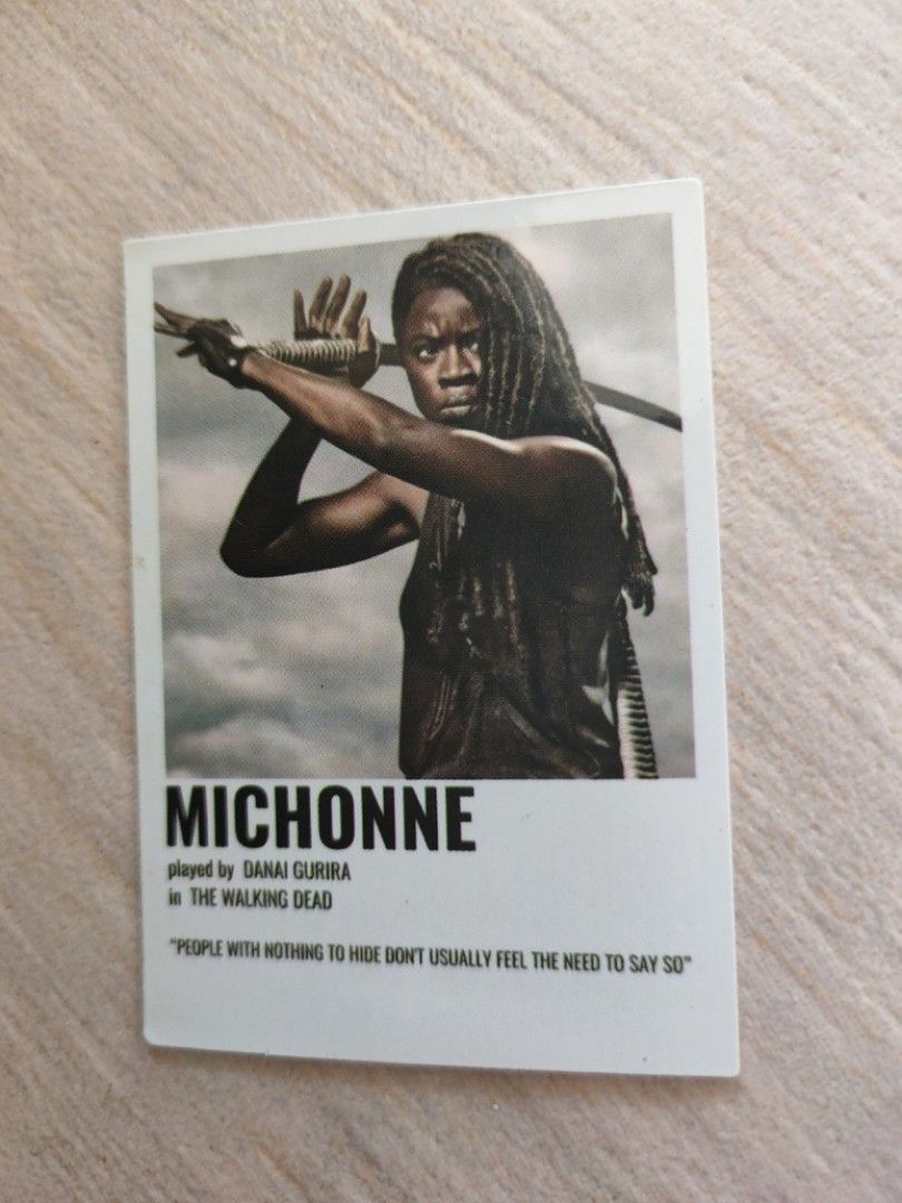 Michonne Sticker The Walking Dead, Hobbies & Toys, Stationery & Craft ...