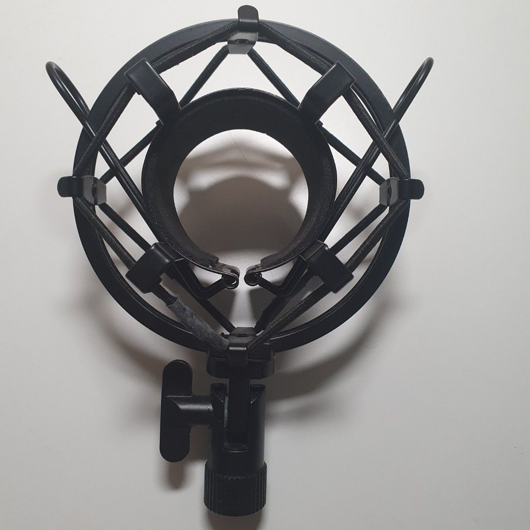 Microphone Pop mesh filter and shock mount audio anti vibration sound ...