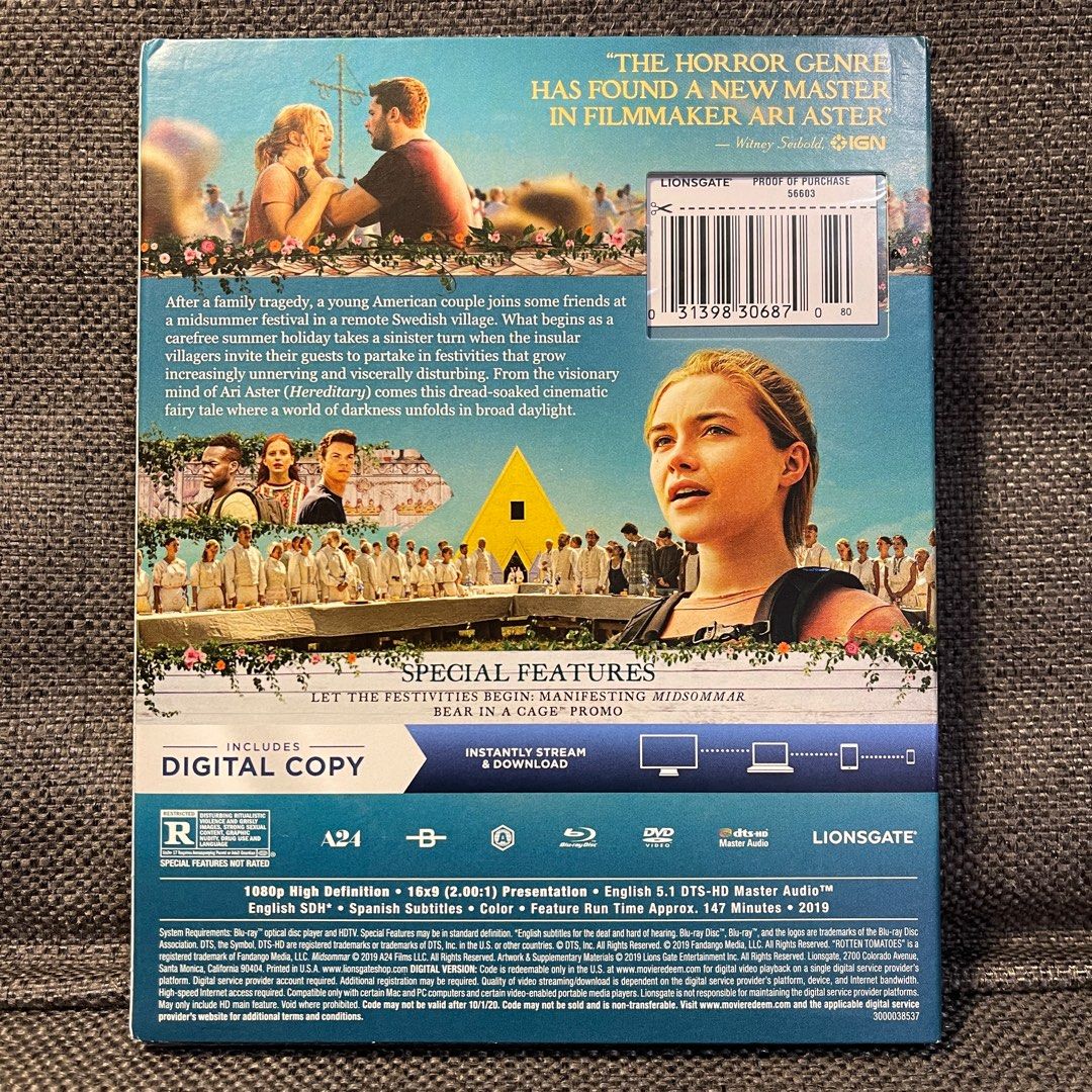 Midsommar Blu-ray, Hobbies & Toys, Music & Media, CDs & DVDs on Carousell