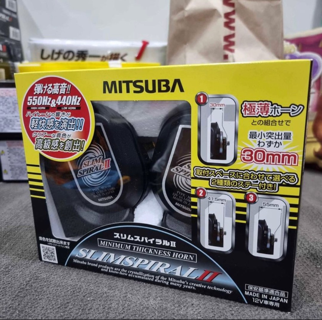 Mitsuba Original Slim Spiral, Car Parts & Accessories, Lightings, Horns ...