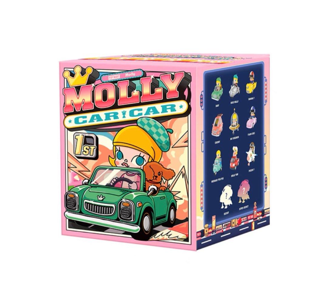 Popmart - Molly and her dog in turquoise car, Hobbies & Toys, Toys ...